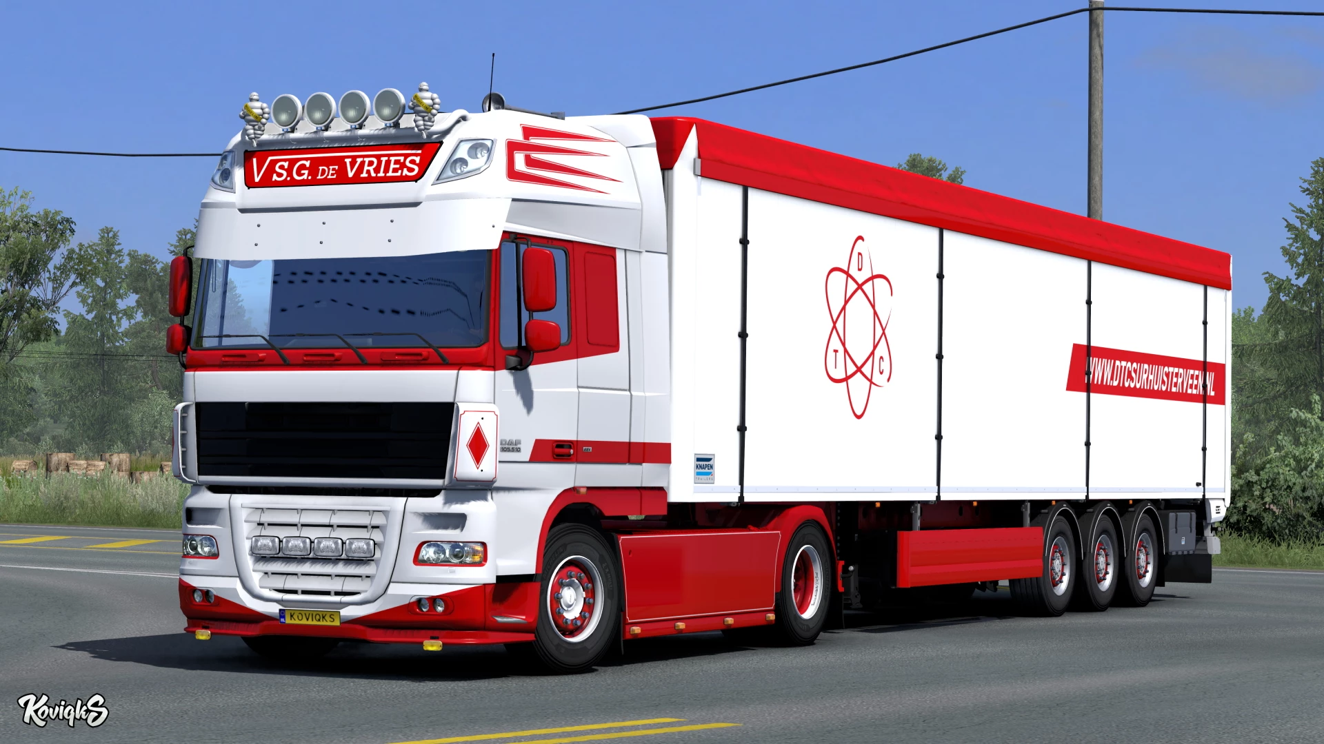 DAF XF 105 S.G. De Vries Skin Pack 1.0 - ETS 2