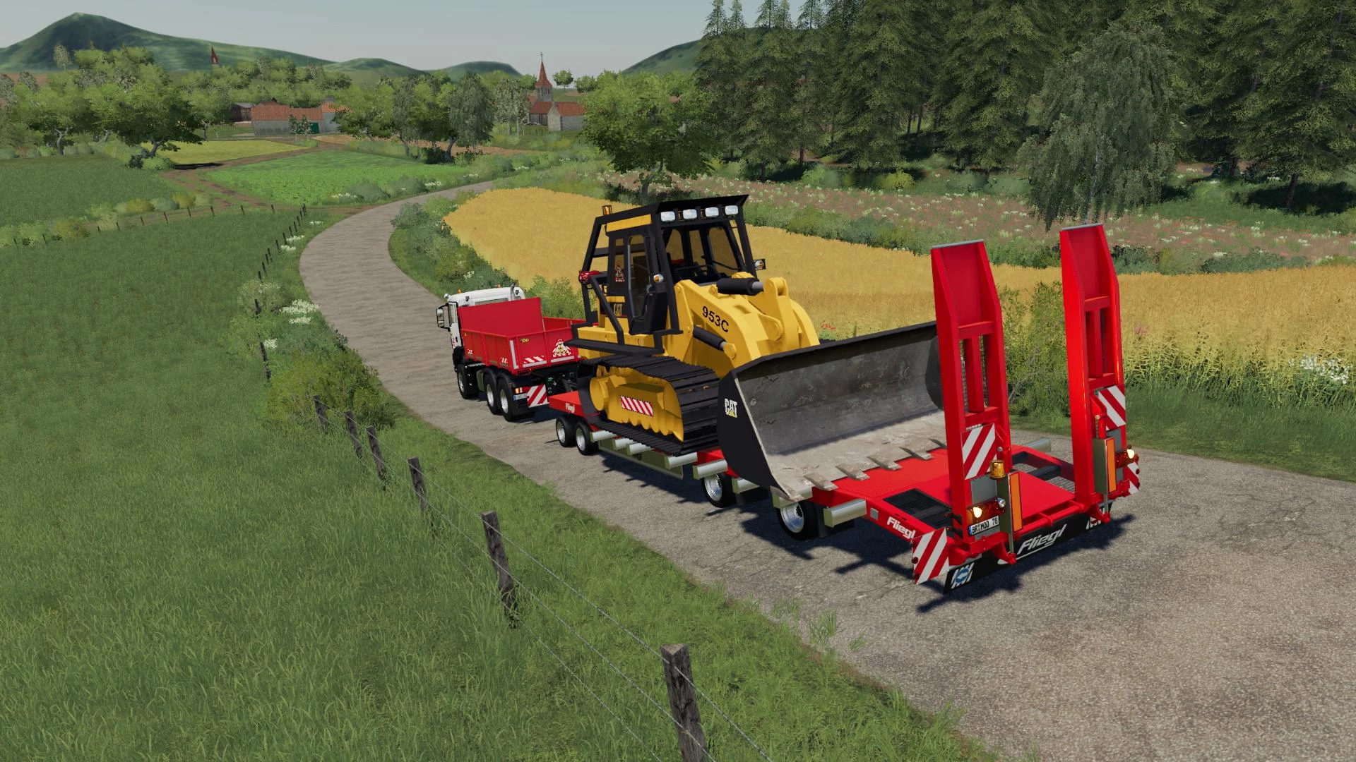 Fliegl Lowbody With Extensions v 1.0 - FS 19