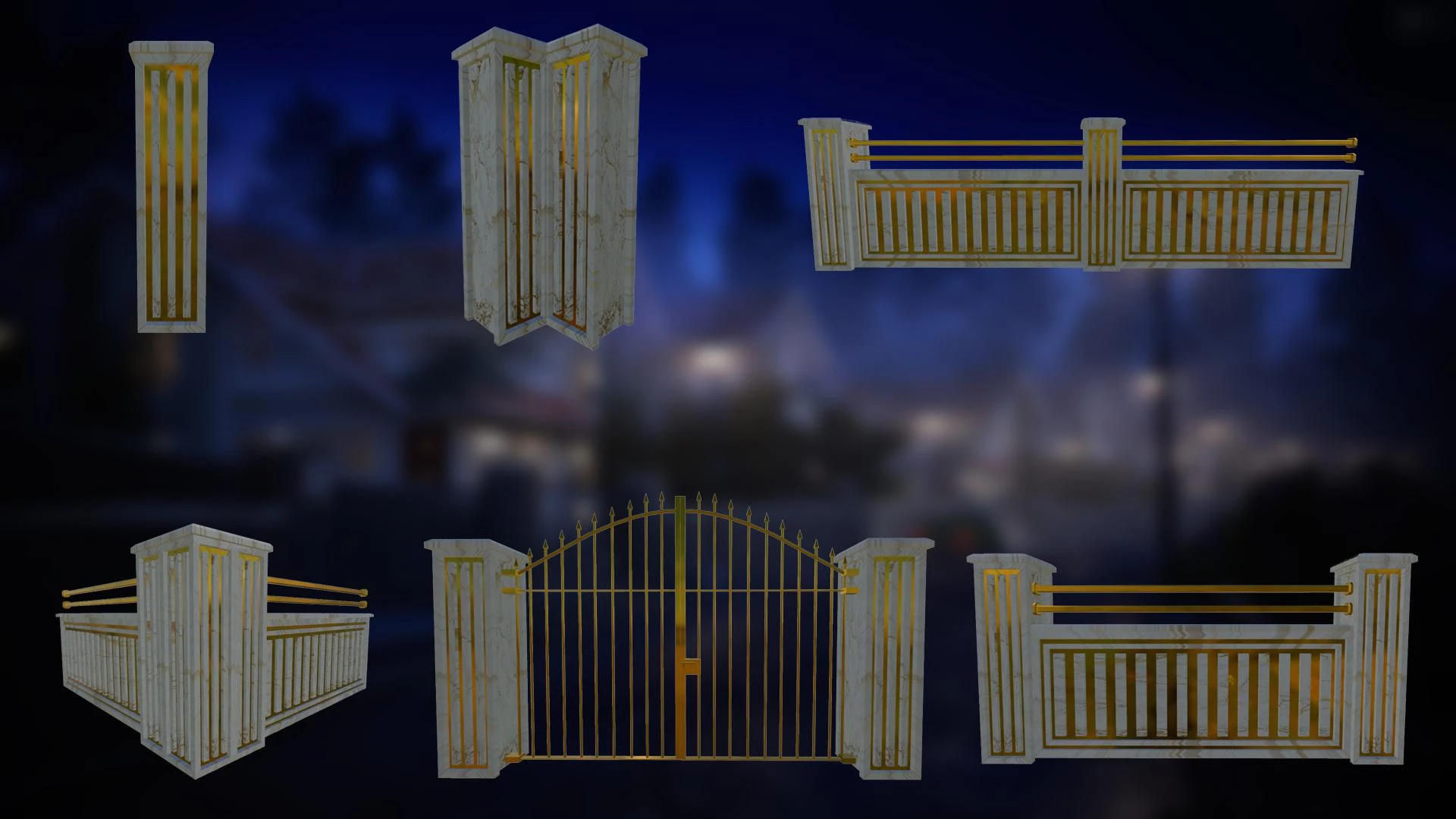 Luxury Fence Pack v 1.0 - FS 19
