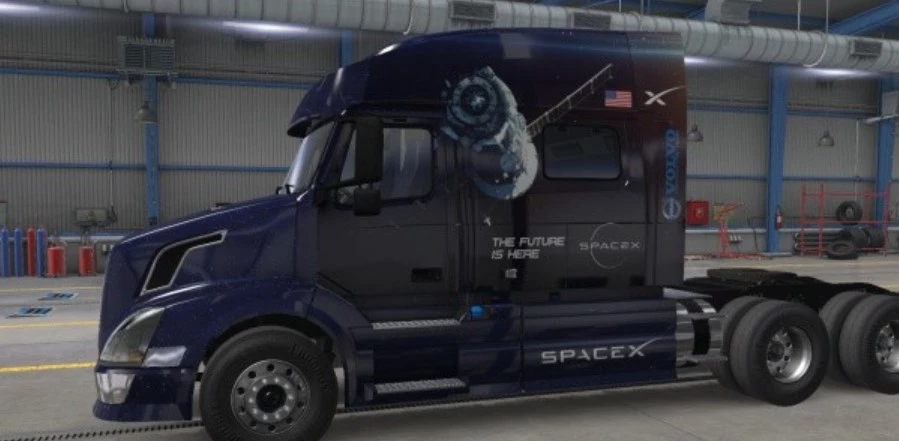 ATS SpaceX Truck and Trailer Skin Combo [0.01] - ATS