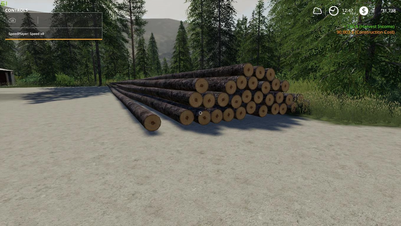 Full Length Spruce Logs By Stevie - FS 19