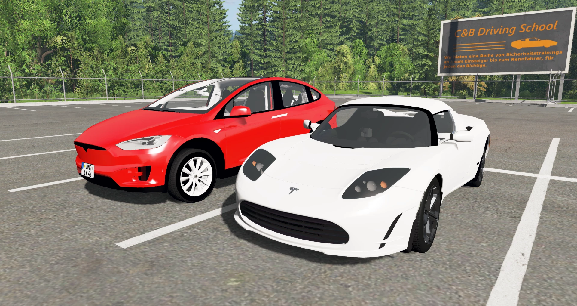 Tesla model X and Tesla Roadster pack 0.19 - BeamNG.drive