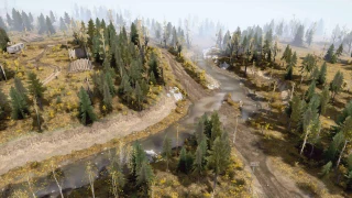 The sandy spit of the river Map 1 - MudRunner