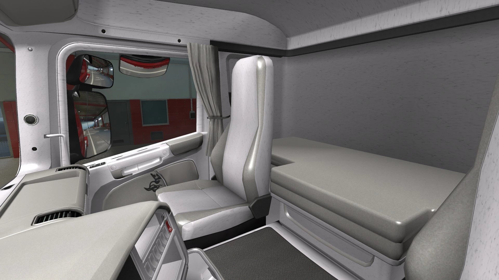 Scania R2009 - Exclusive White Interior 1 - ETS 2