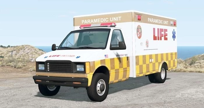 Gavril H-Series Life EMS Ambulance 2.0 - BeamNG.drive