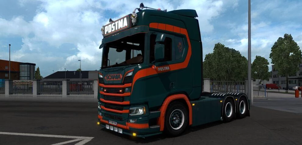 Postma Transport Paint Job - ETS 2
