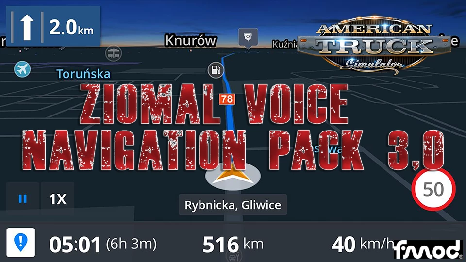 Ziomal Voice Navigation Pack 3,0 - ATS