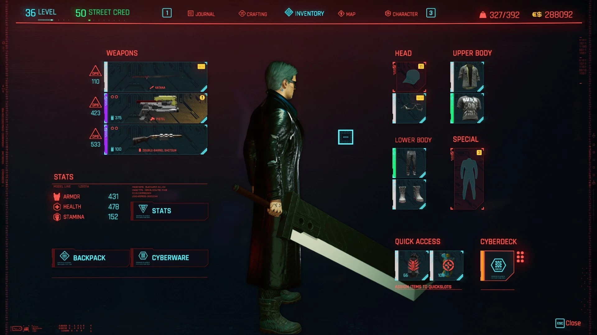 Cloud Strife's Buster Sword 1 - Cyberpunk 2077