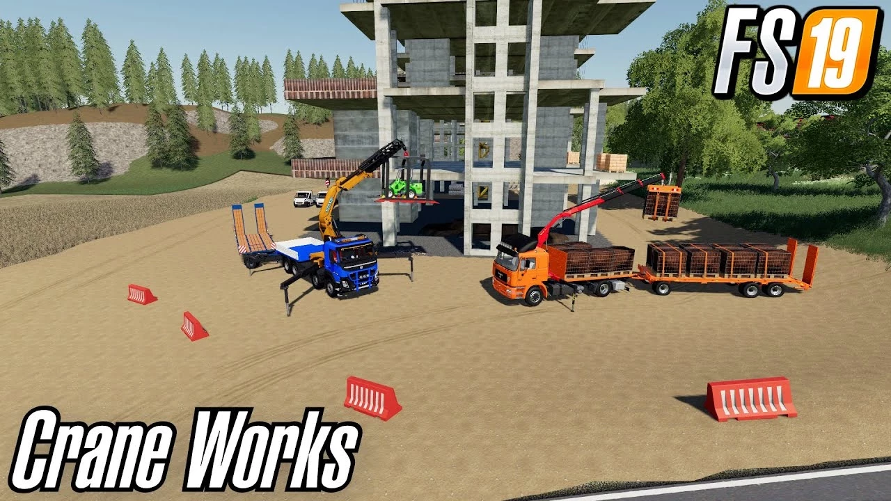 Crane Lift Base v 1.0 - FS 19
