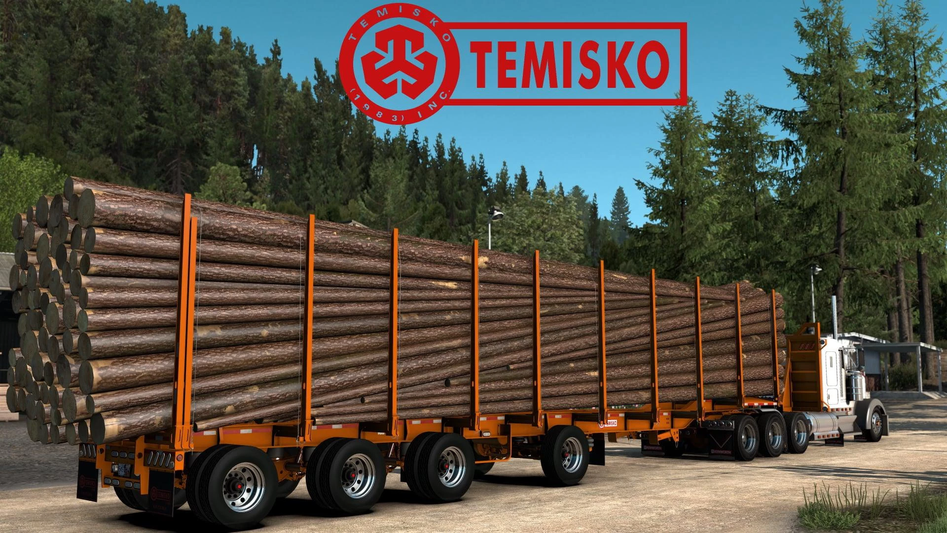 Temisko Quad Axle Log Trailer v1.0 (1.39, 1.40) - ATS