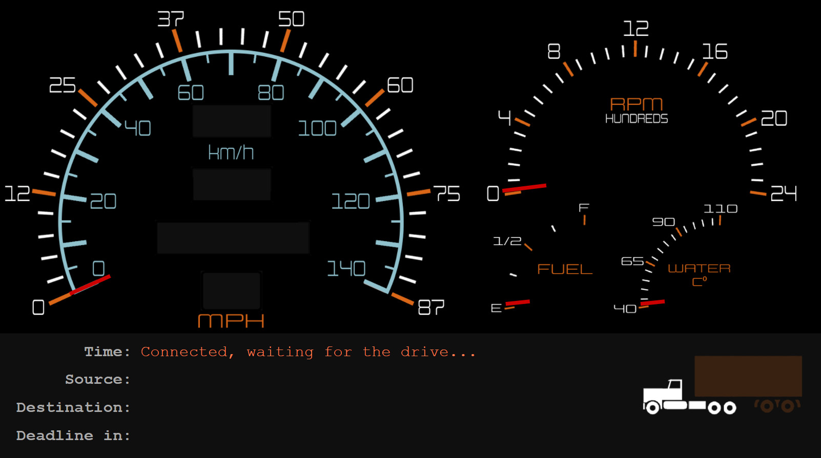 Autocar AT64F Skin for ATS & ETS2 Telemetry v1 - ATS