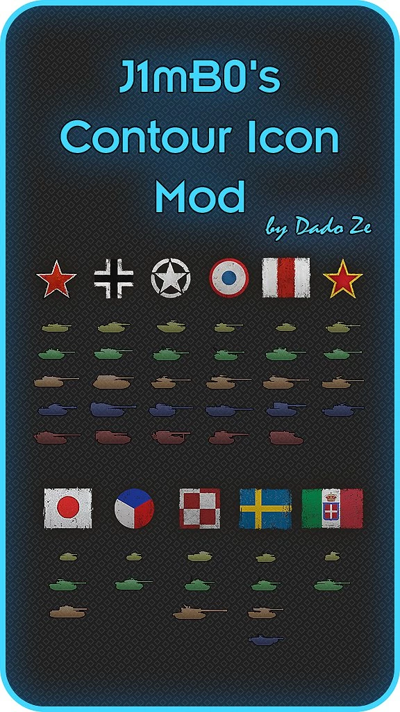 J1mB0's Contour Icons Mod 1.7.0.2 - WoT
