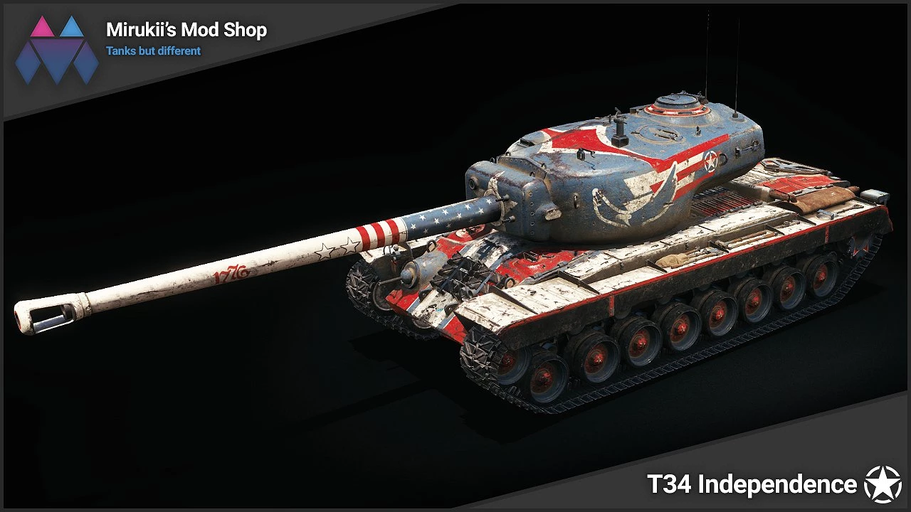 Mirukii's T34 Independence Skin 1.10.0.0-0 - WoT