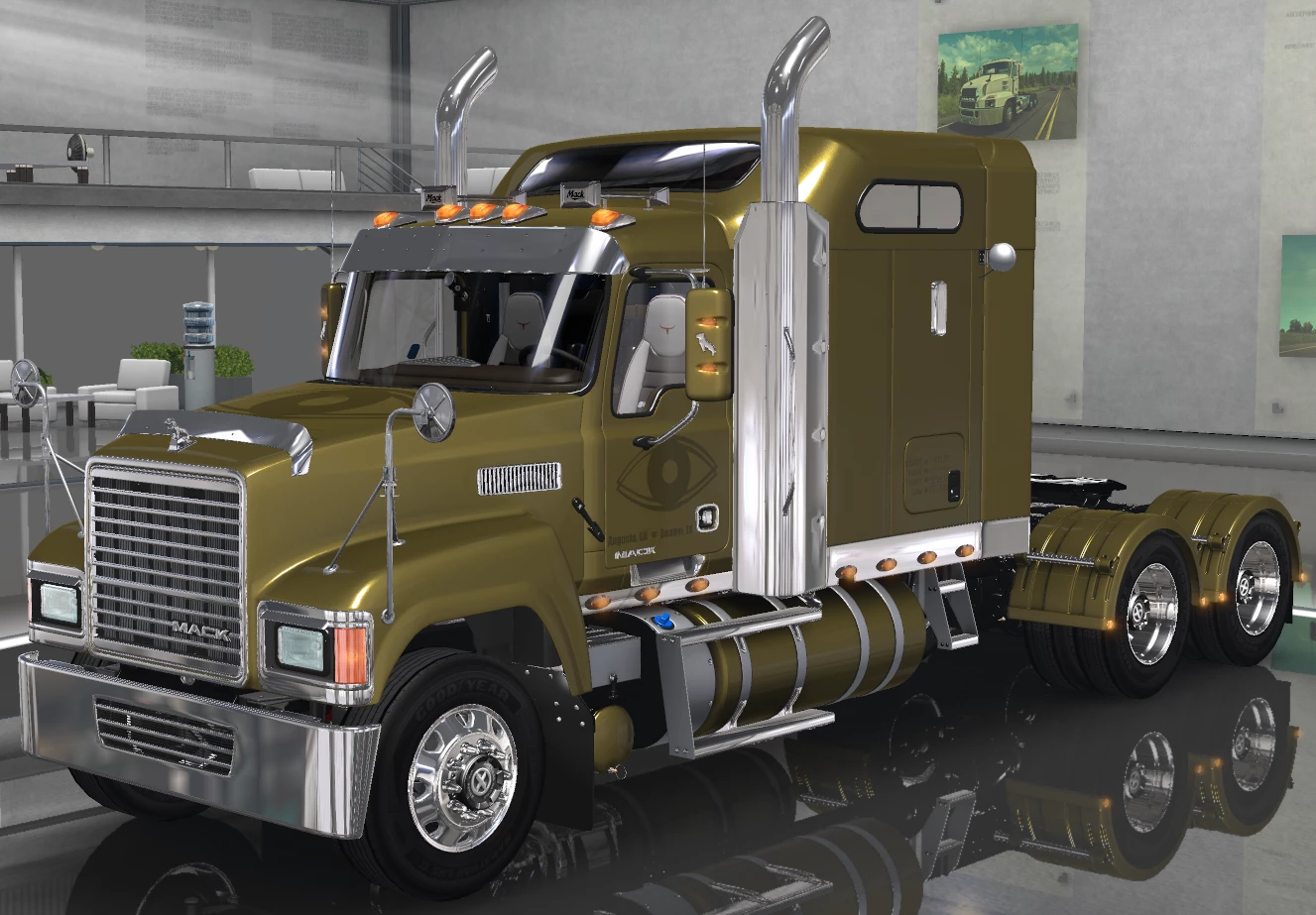 Pure Gold Vision Skins - MACK CHU613 2.1 - ATS