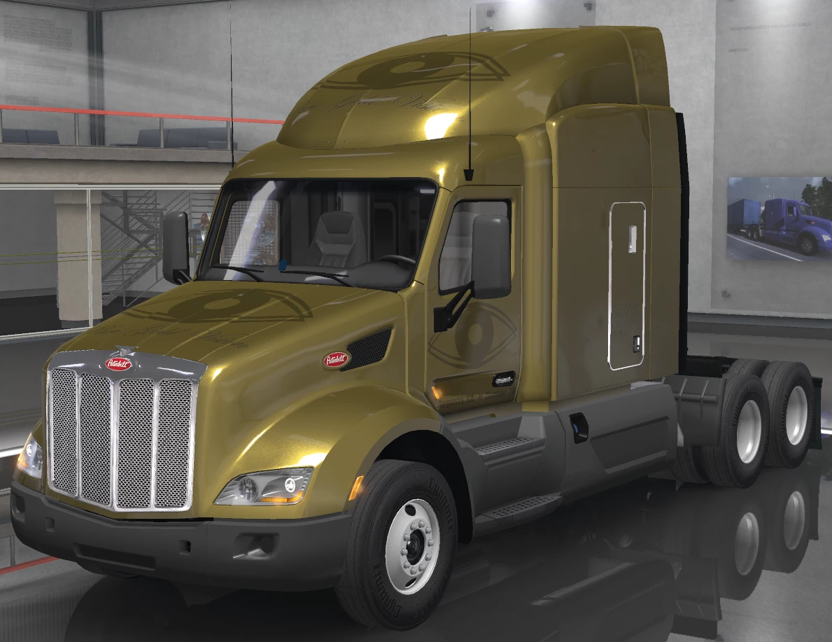 Pure Gold Vision Skins - Peterbilt 579 Hi Rise Sleeper 3.1 - ATS