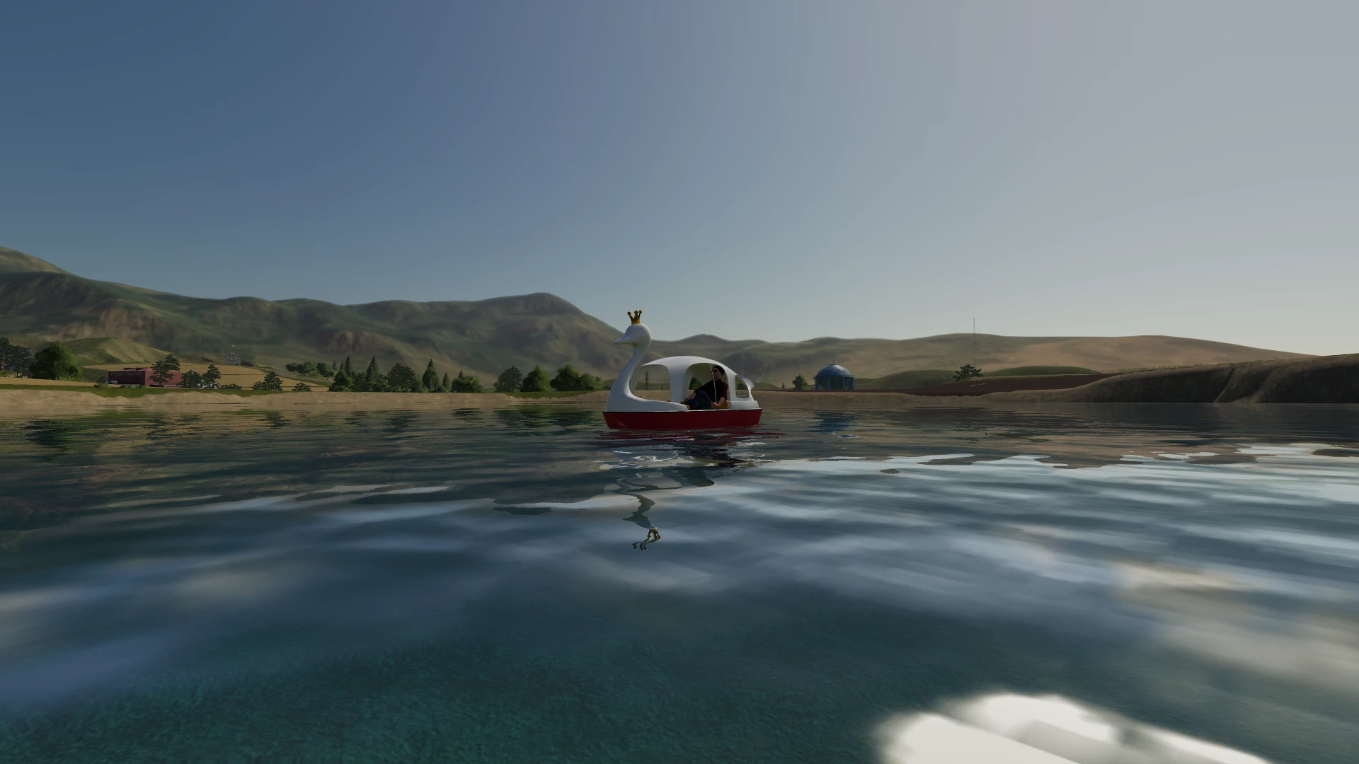 FS19 swan pedal boat v 1.0 - FS 19