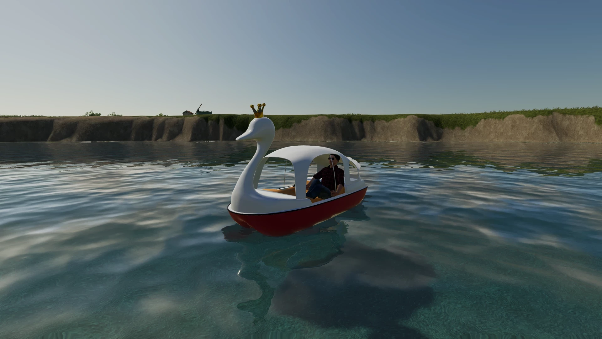 FS19 swan pedal boat v 1.0 - FS 19
