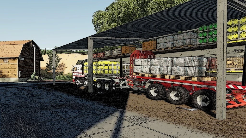 Warehouse Of Products On Pallets v 1.0 - FS 19
