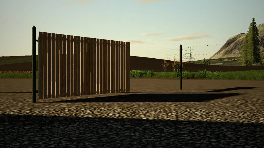 Wooden Fence 2 Meters Pack v 1.0 - FS 19