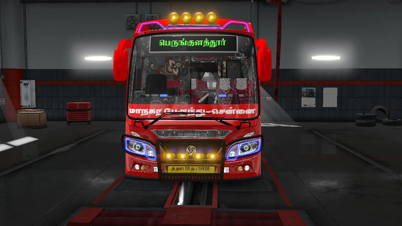 MTC RED BUS SKIN FOR TIGER SKIN: v1.1 - ETS 2