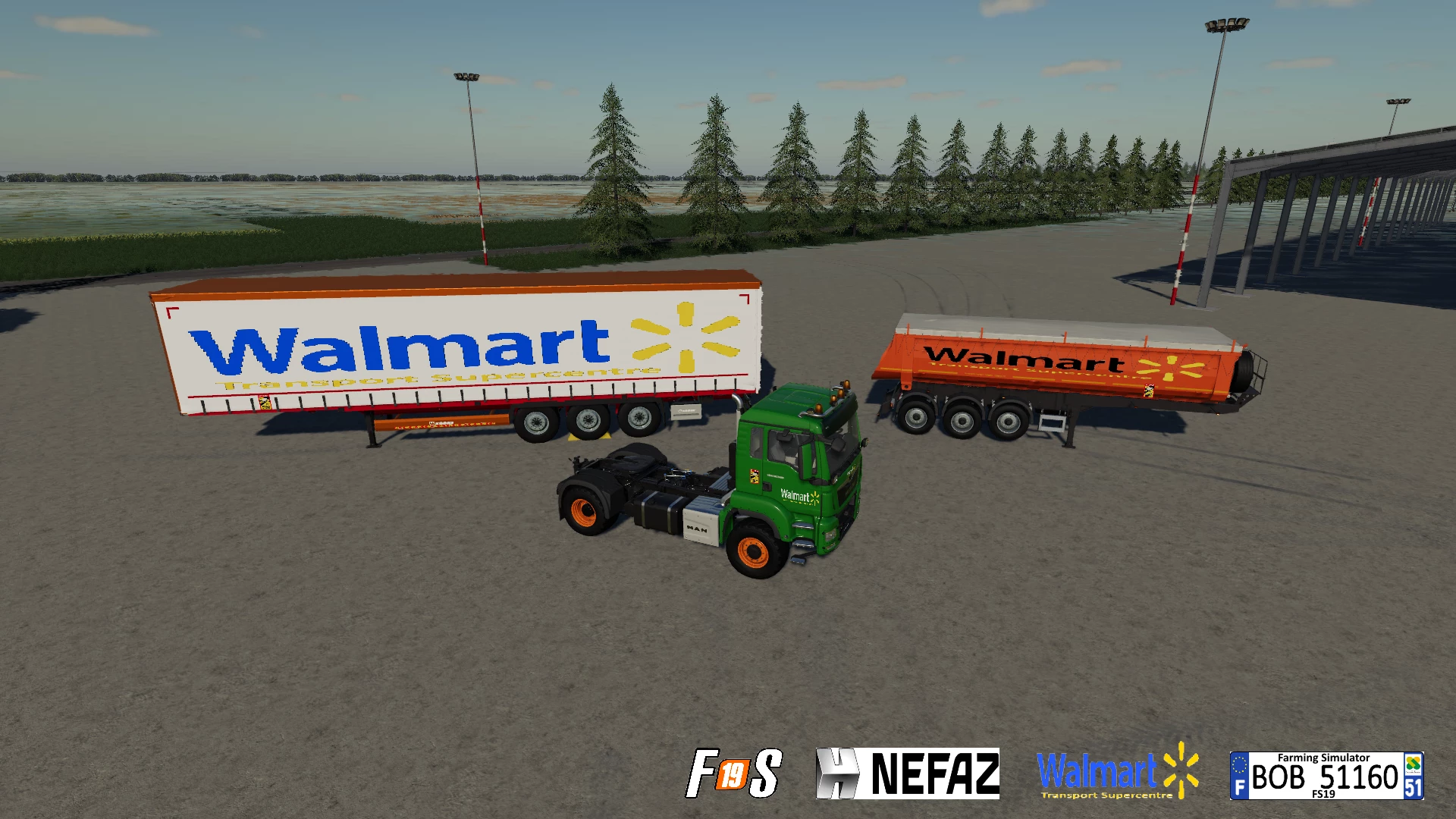 Pack Truck Trailers Walmart By BOB51160 1.0.0.0 - FS 19