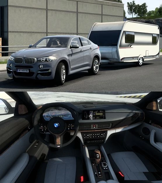 BMW X6M With Trailer v2.1 - ATS