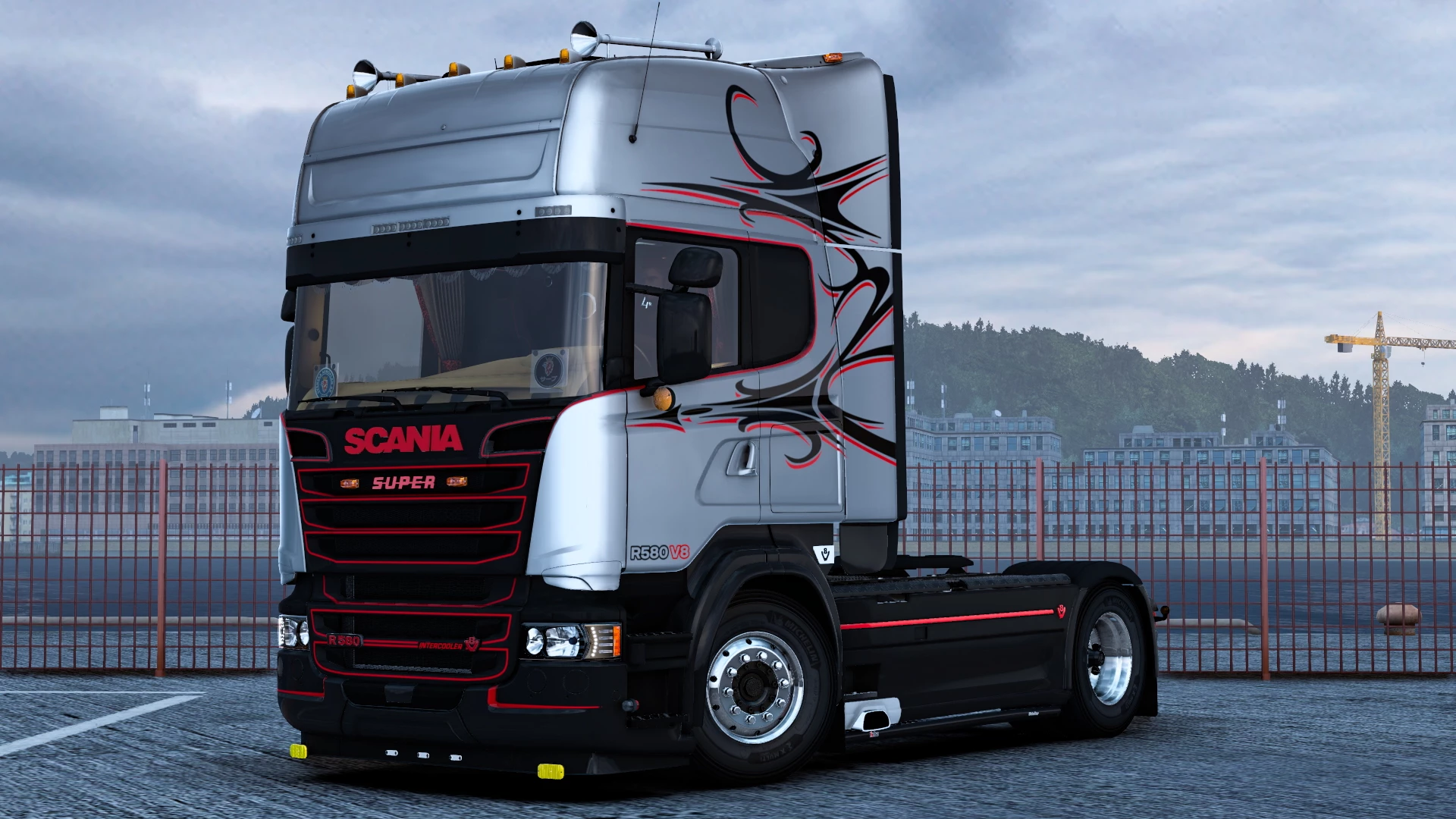 WFTruckstyling metallic Skin for Scania mod by fred 1.41 - ETS 2