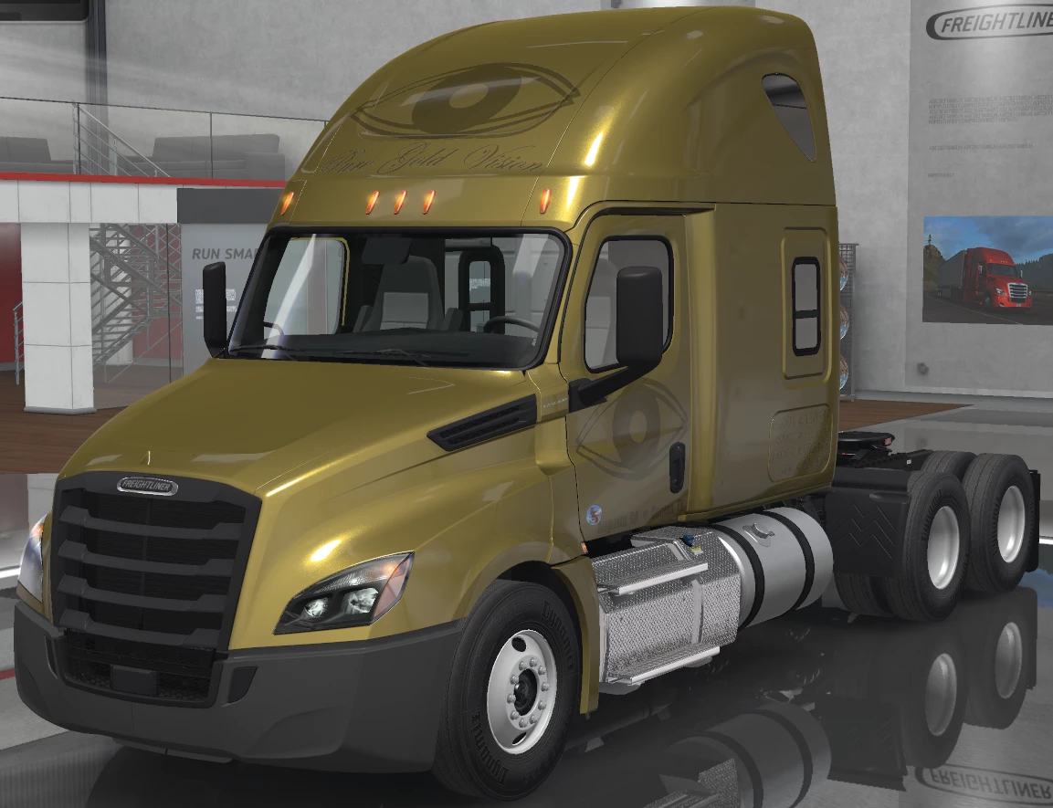 Pure Gold Vision Skins - Freightliner Cascadia 2019 3.6 - ATS