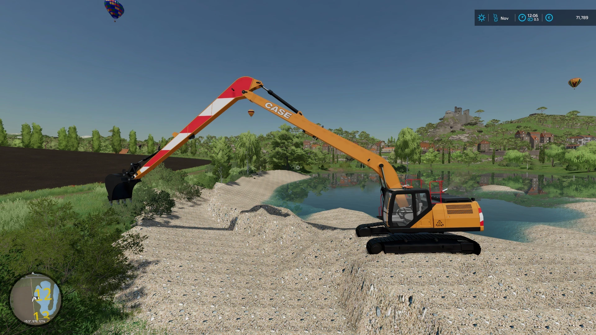 CASE CX250D Long Reach Excavator v 1.0 - FS 22