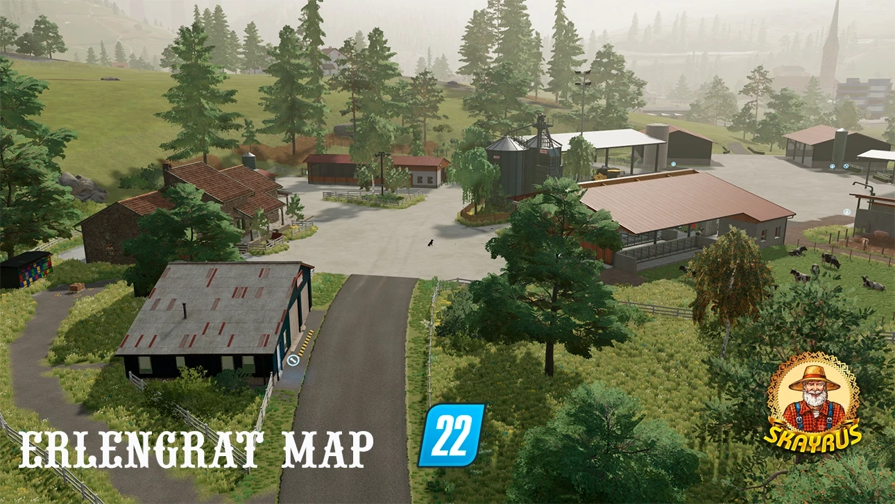 Erlengrat map Savegame and mods by SkayRus v 1.0 - FS 22