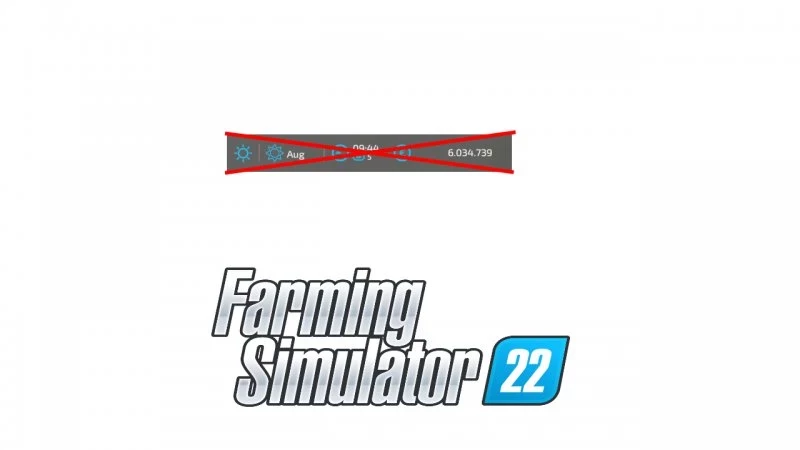 FS22 HUD HIDER v 1.0 - FS 22
