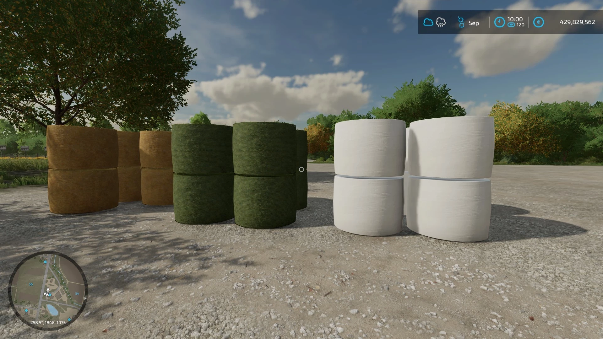 Medium Bales Round Straw, Hay and Silage v 1.0 - FS 22