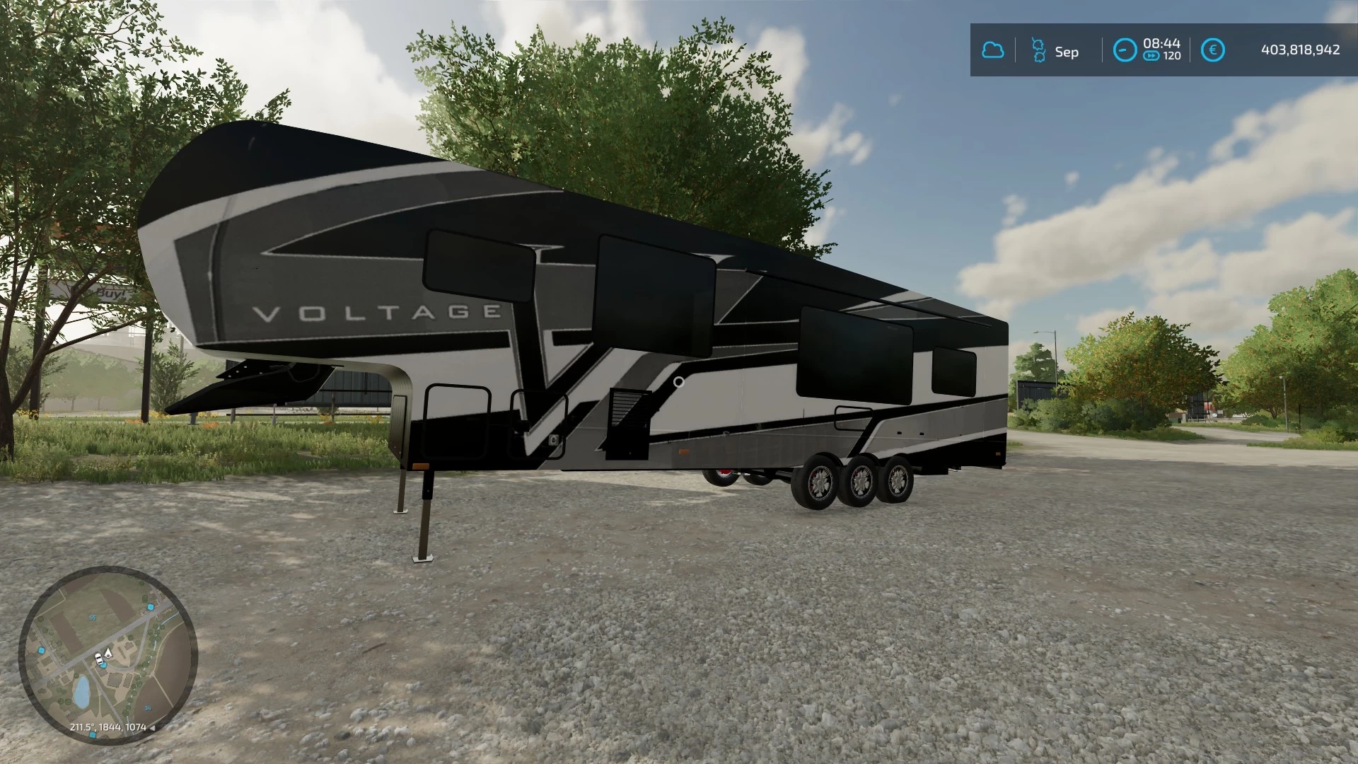 Voltage 5th Wheel Toy Hauler Camper v 1.0 - FS 22