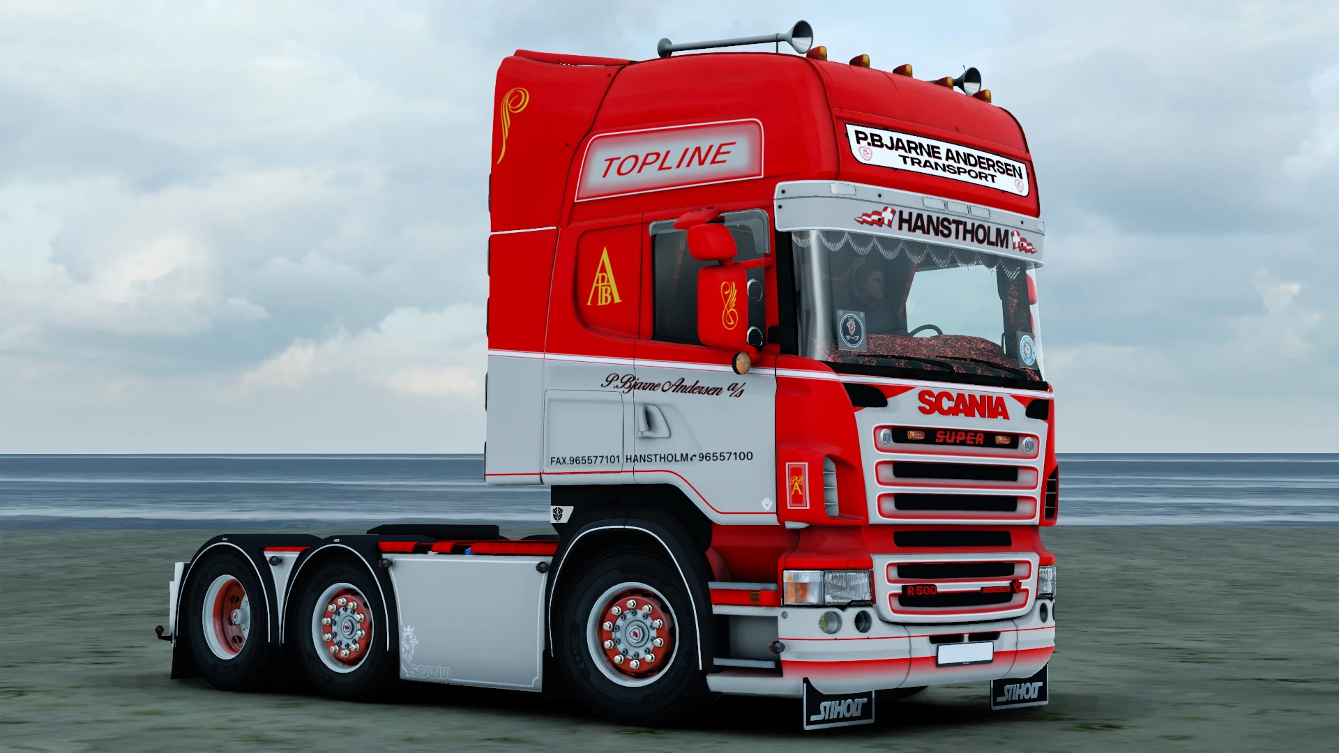 WFTruckstyling P.Bjarne Anderson paintjob for Scania fred 1.42 - ETS 2