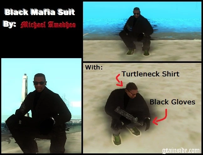 Black Mafia Suit - GTA: SA