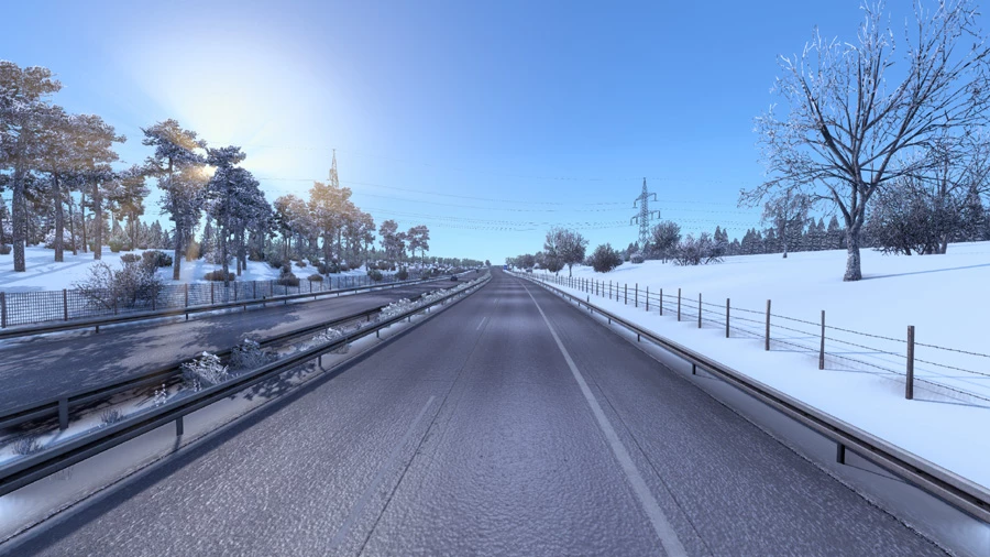 Clean Roads For Frosty Winter Mod v9.0 - ETS 2