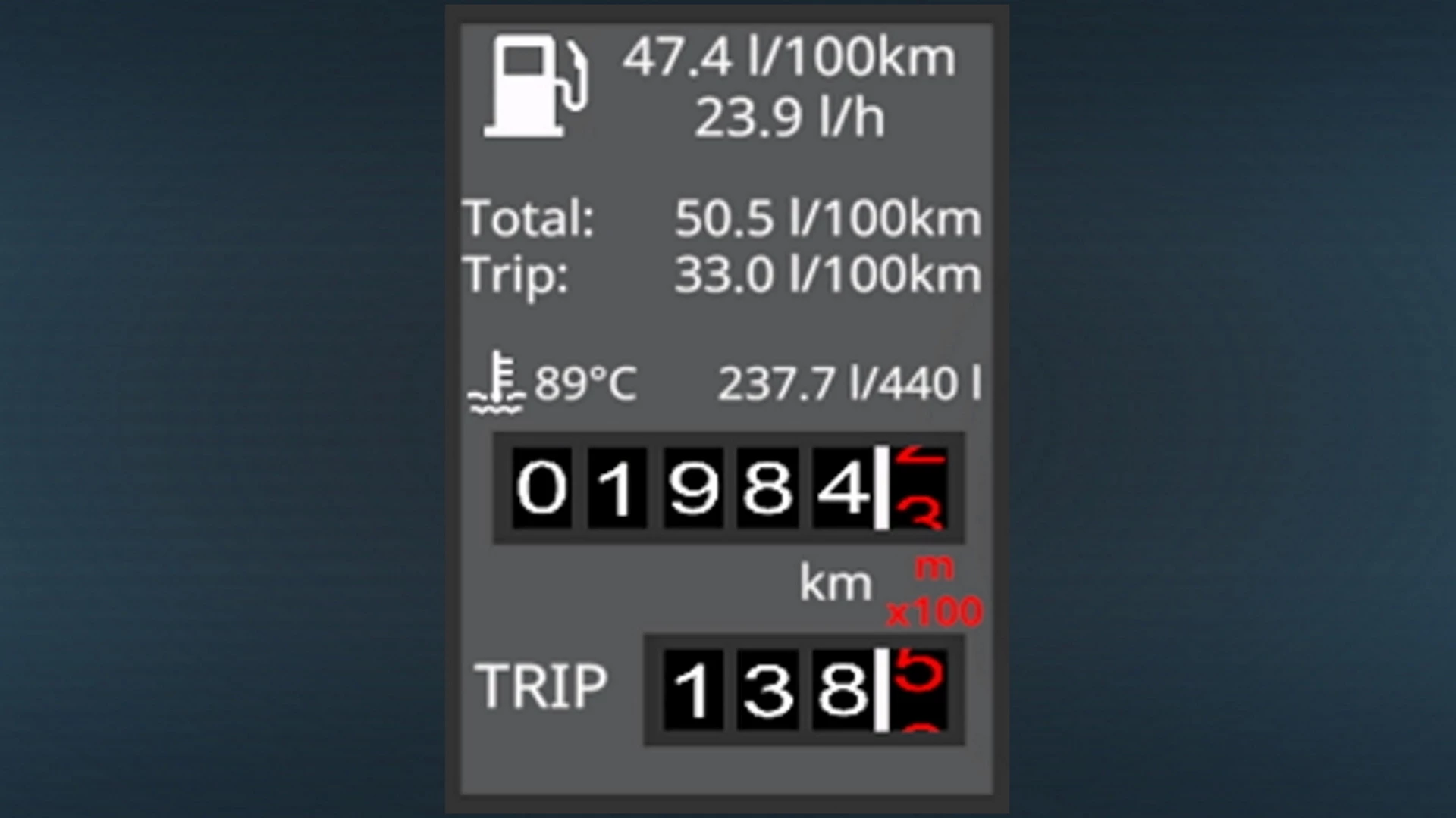 Vehicle Info 1.0.0.0 - FS 22