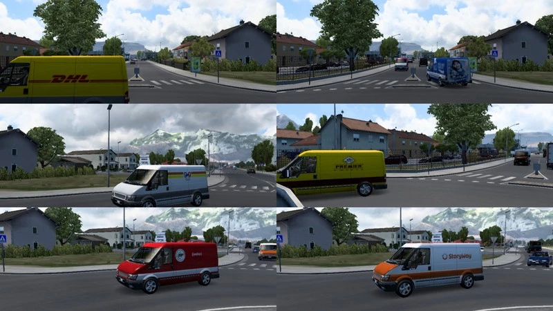 Ford Transit Traffic by Player Thurein v2 - ETS 2