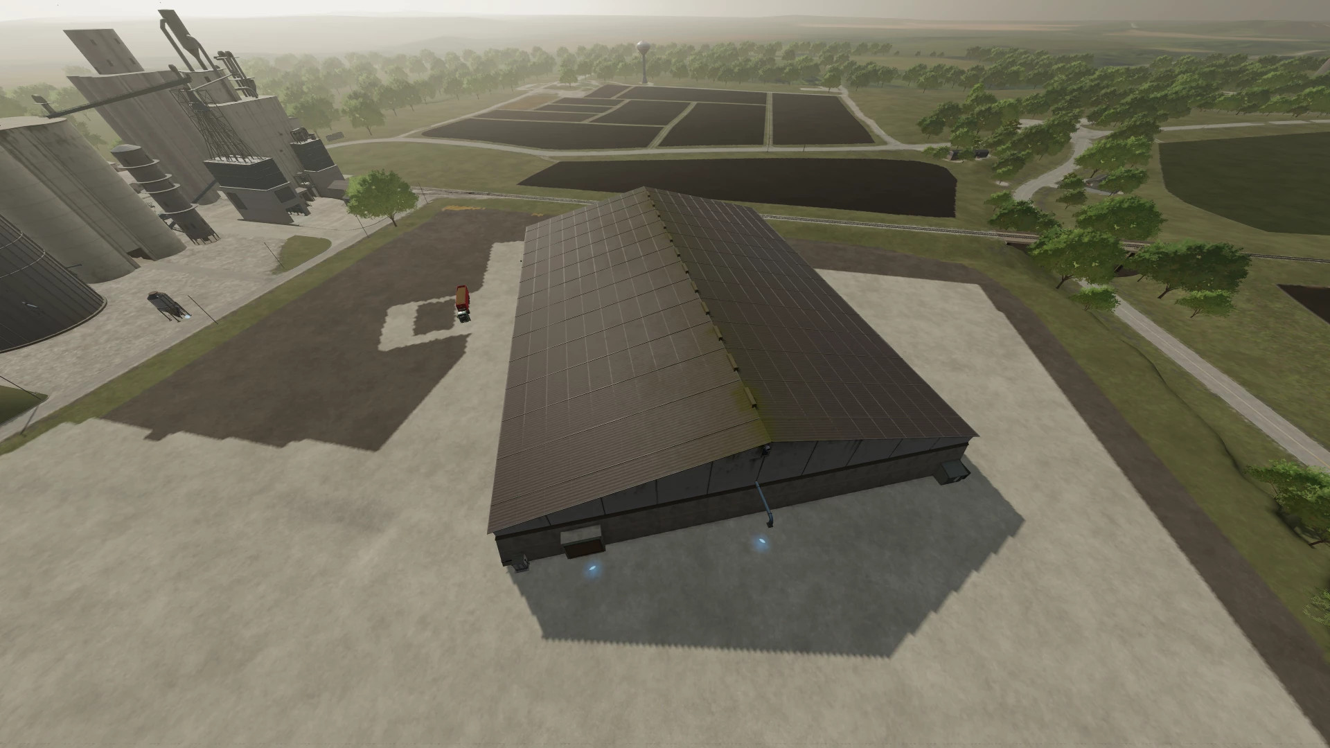 Bale Storage With Shredder v 1.0 - FS 22