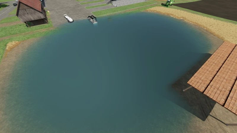 Placeable water 100x100m with free watertrigger v 1.0 - FS 22