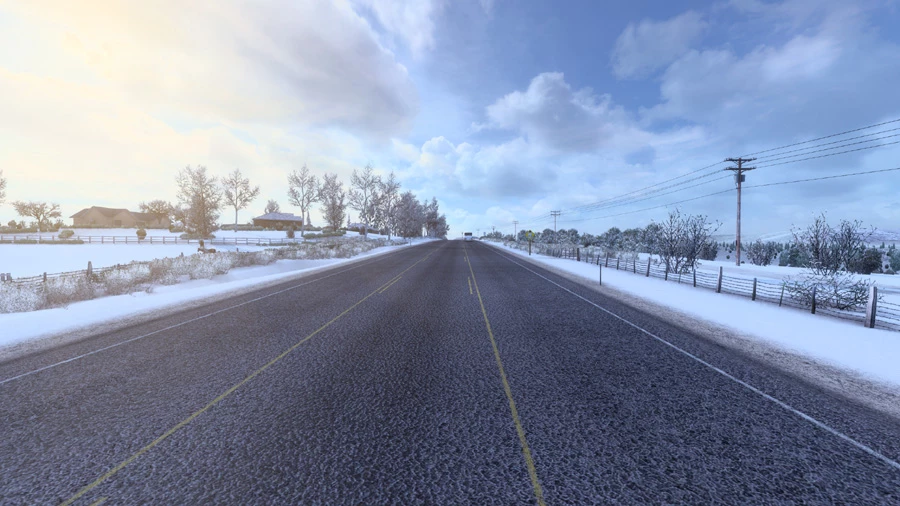 Clean Roads for Frosty Winter Mod v4.5 - ATS