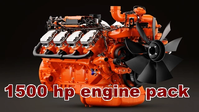 1500 hp engine for all Trucks v1.0 - ETS 2