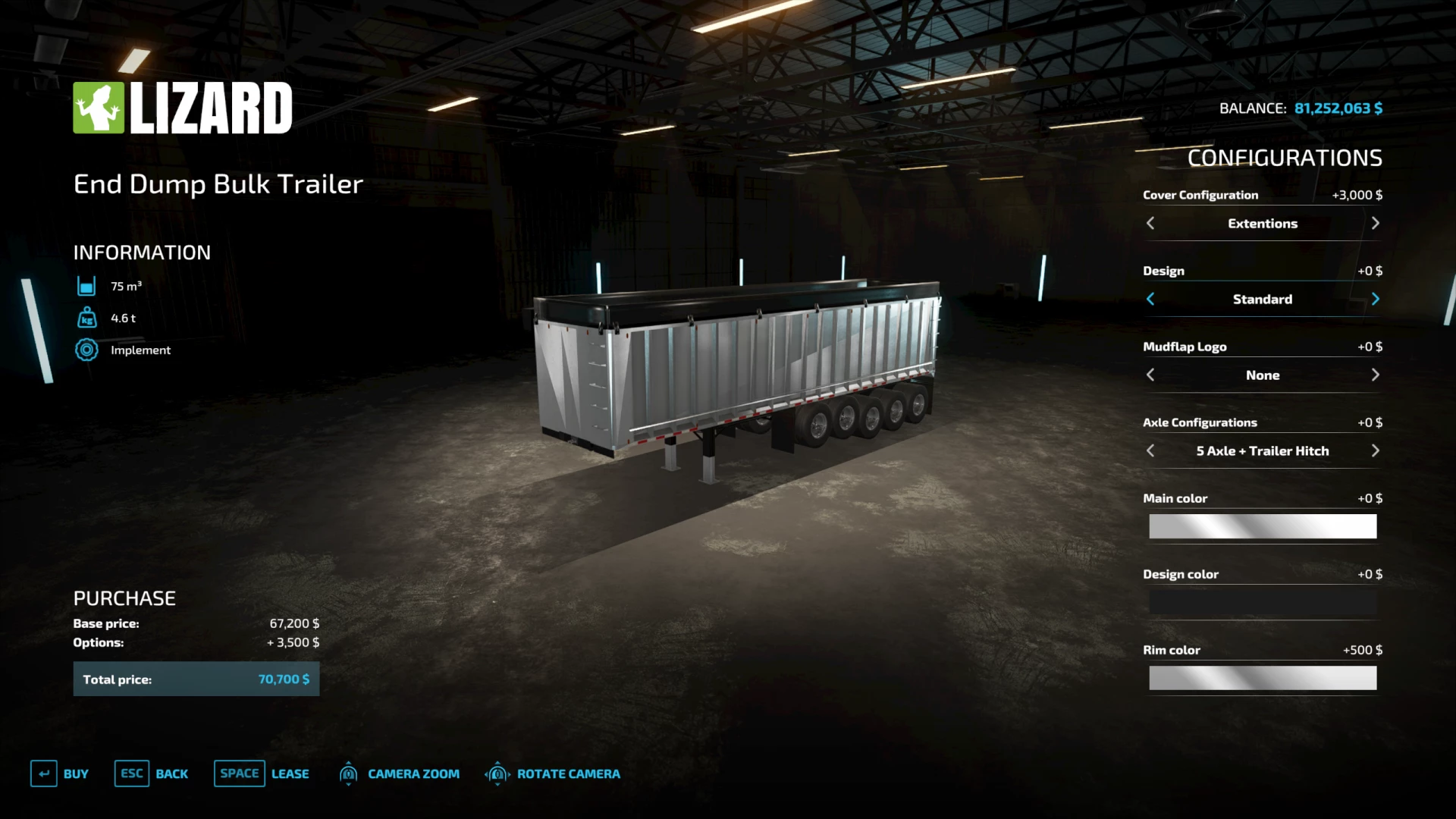 Lizard (East) End dump 6 axle with pup converted 1.0.0.0 - FS 22