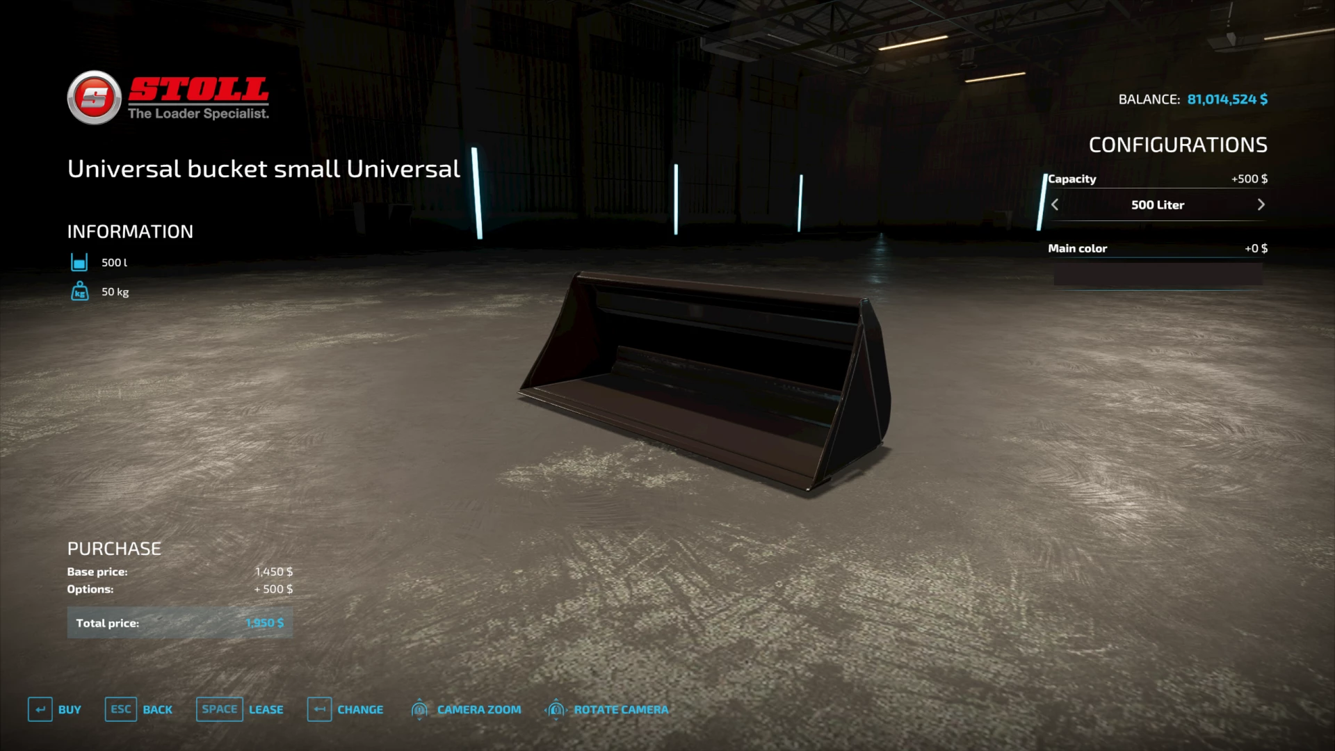 Universal Bucket Small 1.0.0.0 - FS 22