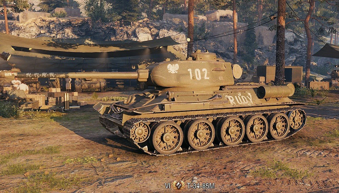 T-34-85M to T-34-85 Rudy (Model-Swap) 1.01 - WoT