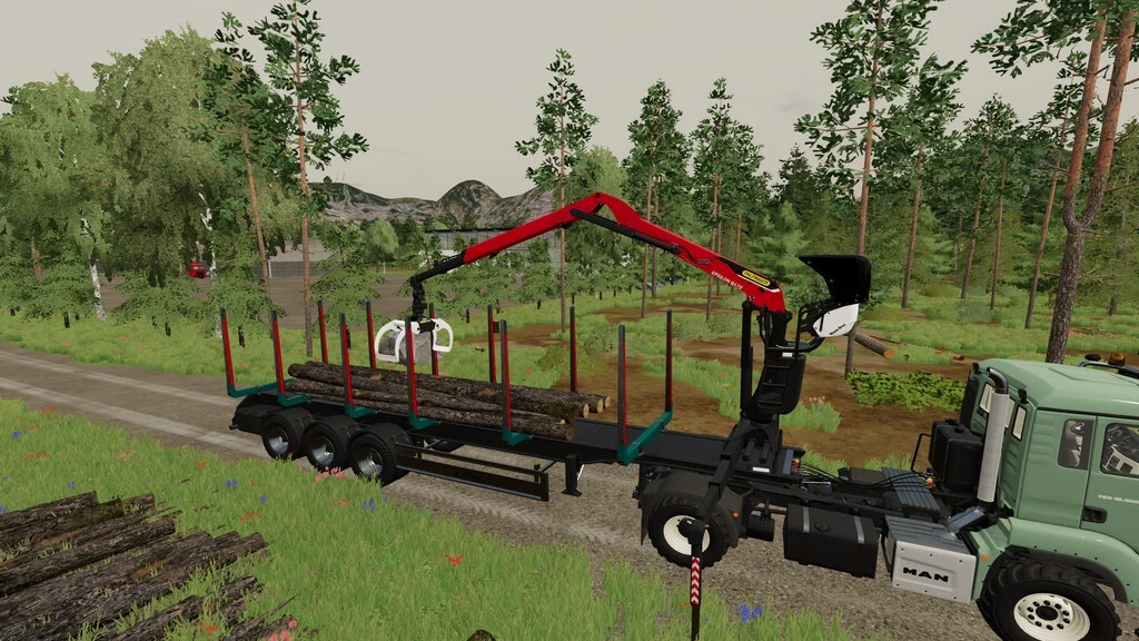 FS22 Fliegl Timber-Runner Z-Crane Pack v 1.0 - FS 22
