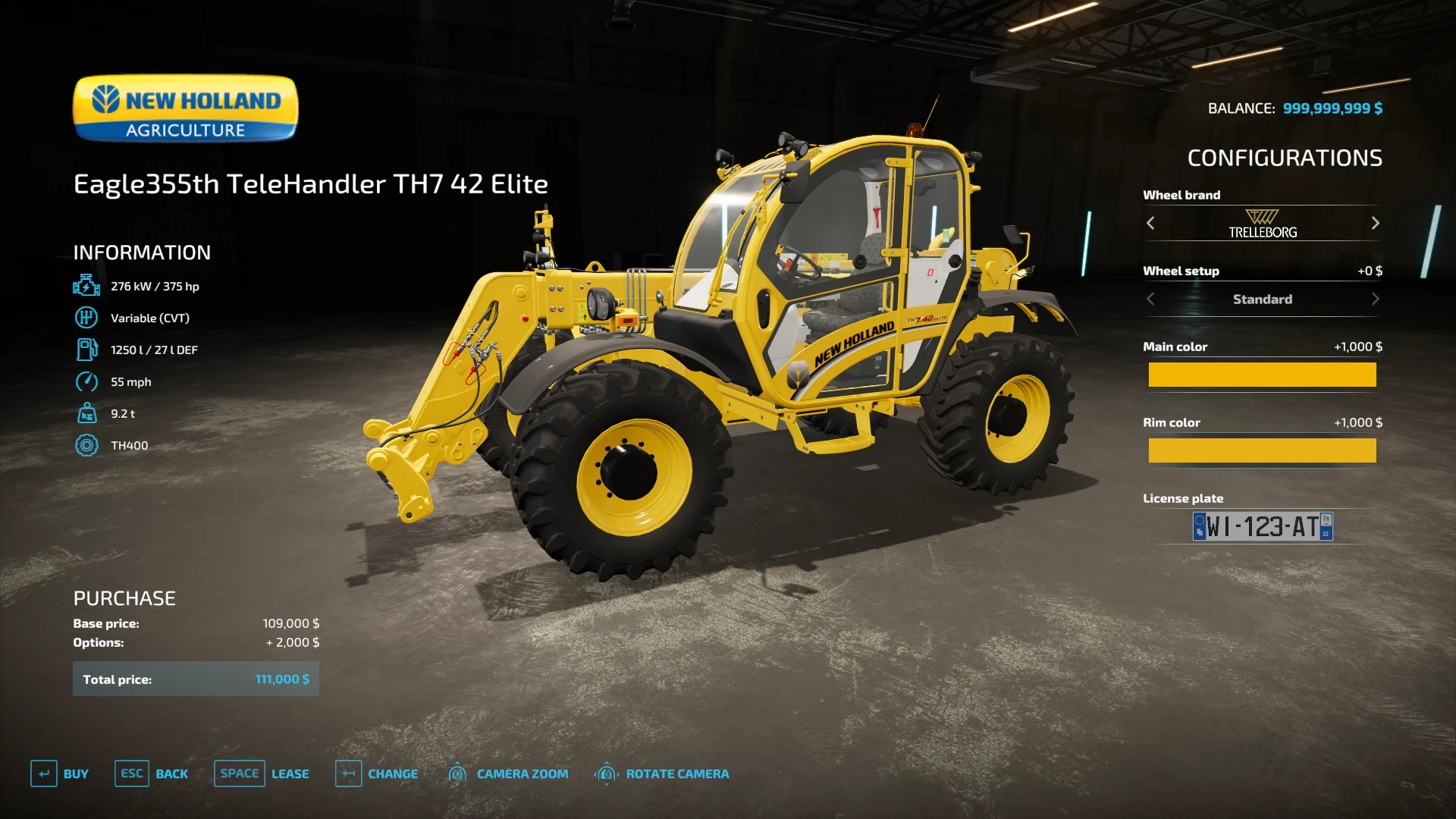 FS22 TeleHandler TH7 42 Elite v 1.0 - FS 22