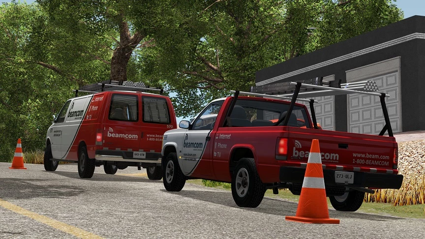 FICTIONAL TRUCKING AND SERVICE SKIN PACK 2.5 - BeamNG.drive