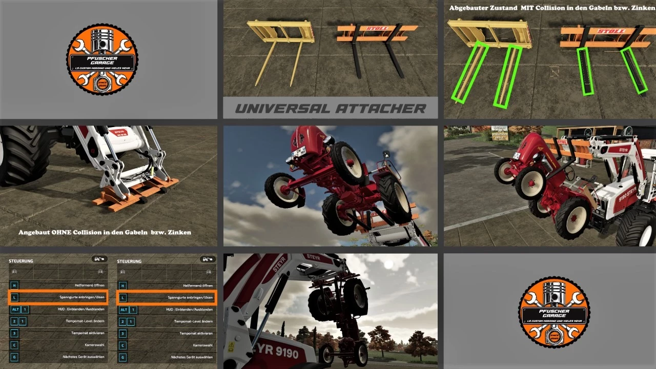 Stoll Tool universal attacher v 1.0.1 - FS 22