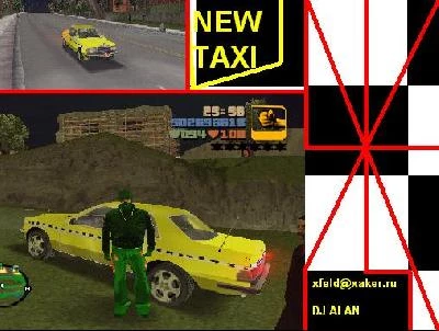 Mercedes Taxi - GTA: Vice City